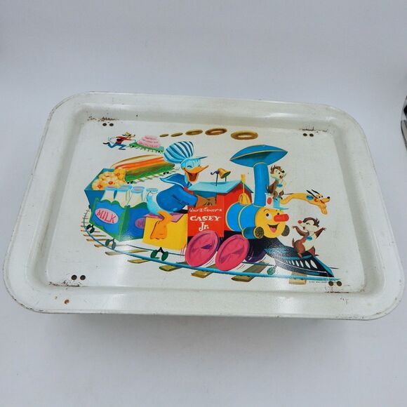 Kitchen | Walt Disney Casey Jr Donald Duck Train 1961 Tin Metal Serving ...